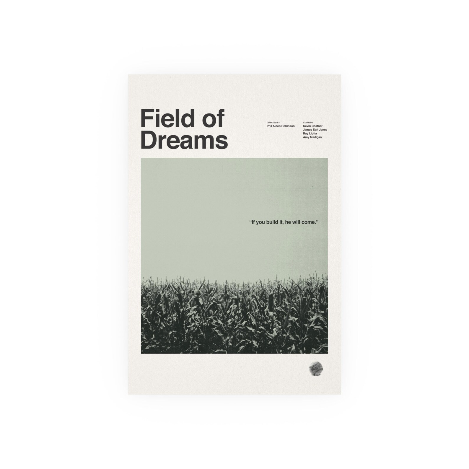 Field of Dreams Movie Poster - Mid-century Inspired - Etsy