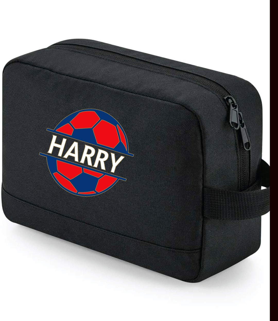 Personalised Football Themed Wash Bag, Wash Bag for Kids, Wash Bag for ...