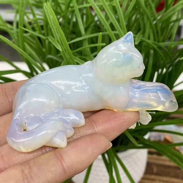 Opal Cat Necklace - Etsy