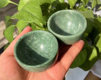 Jade Bowl Healing Crystal Jade Gemstone Bowl - Etsy