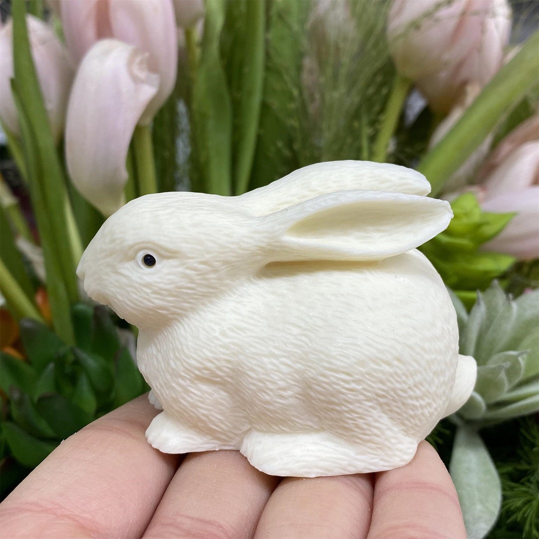 Natural Ivory Nut Rabbit,wood Carving Rabbit,ivory Nut Rabbit,home ...