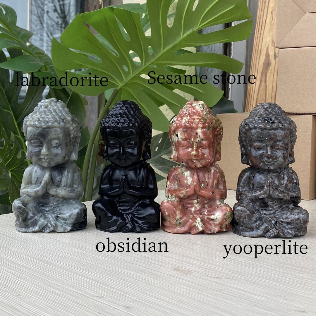 6 Natural Mix Quartz Buddha,quartz Crystal Buddha,crystal Heal,crystal ...