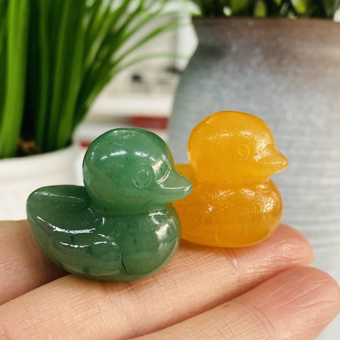 Natural Calcite Duck,aventurine Duck,reiki Heal,crystal Duckcrystal ...