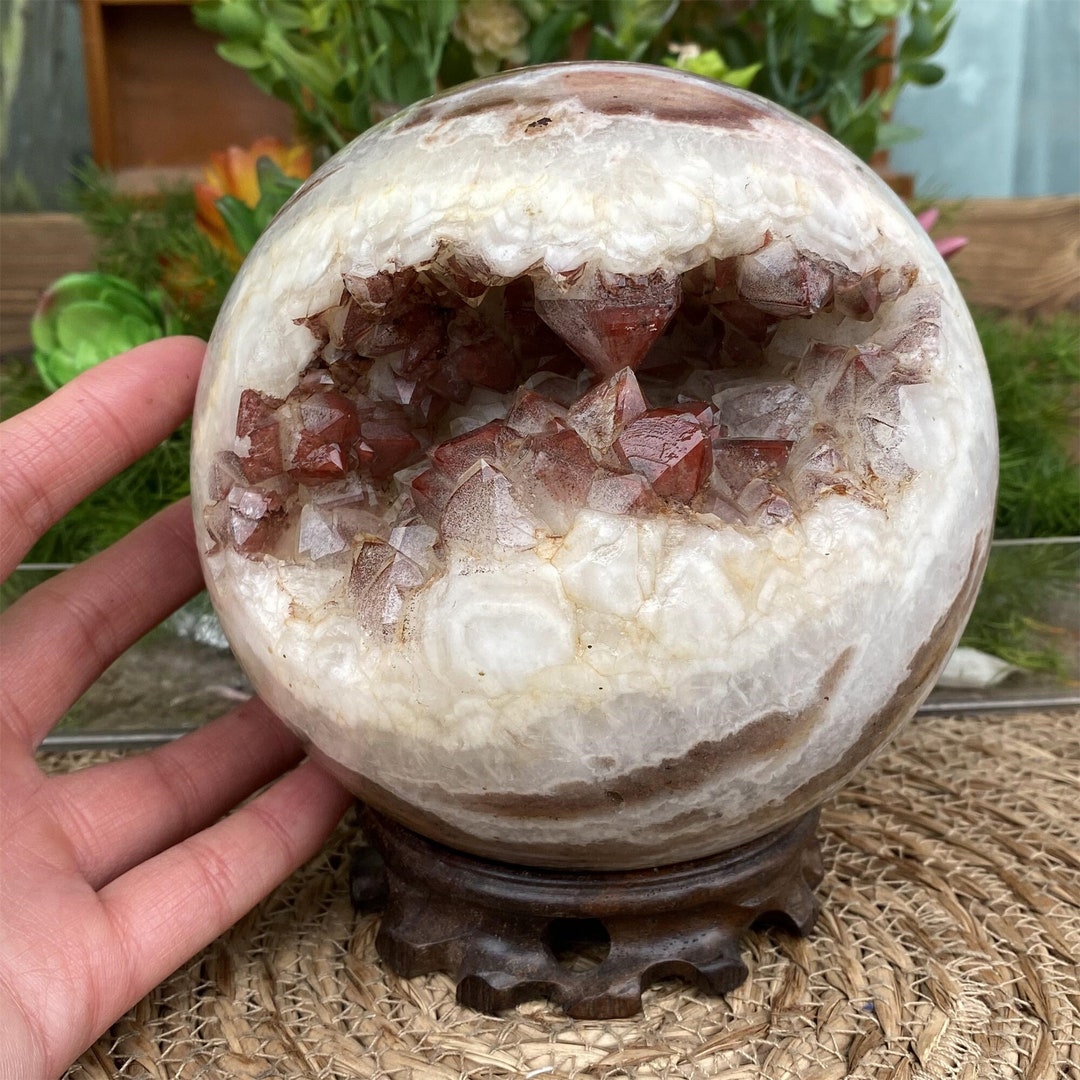 1pcnatural Red Ghost Ball,crystal Sphere,quartz Crystal Ball,crystal ...