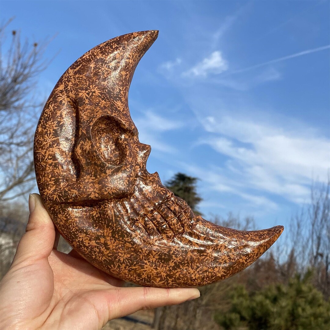 Natural Herbaceous Jade Moon ,quartz Crystal Moon,home Decoration ...