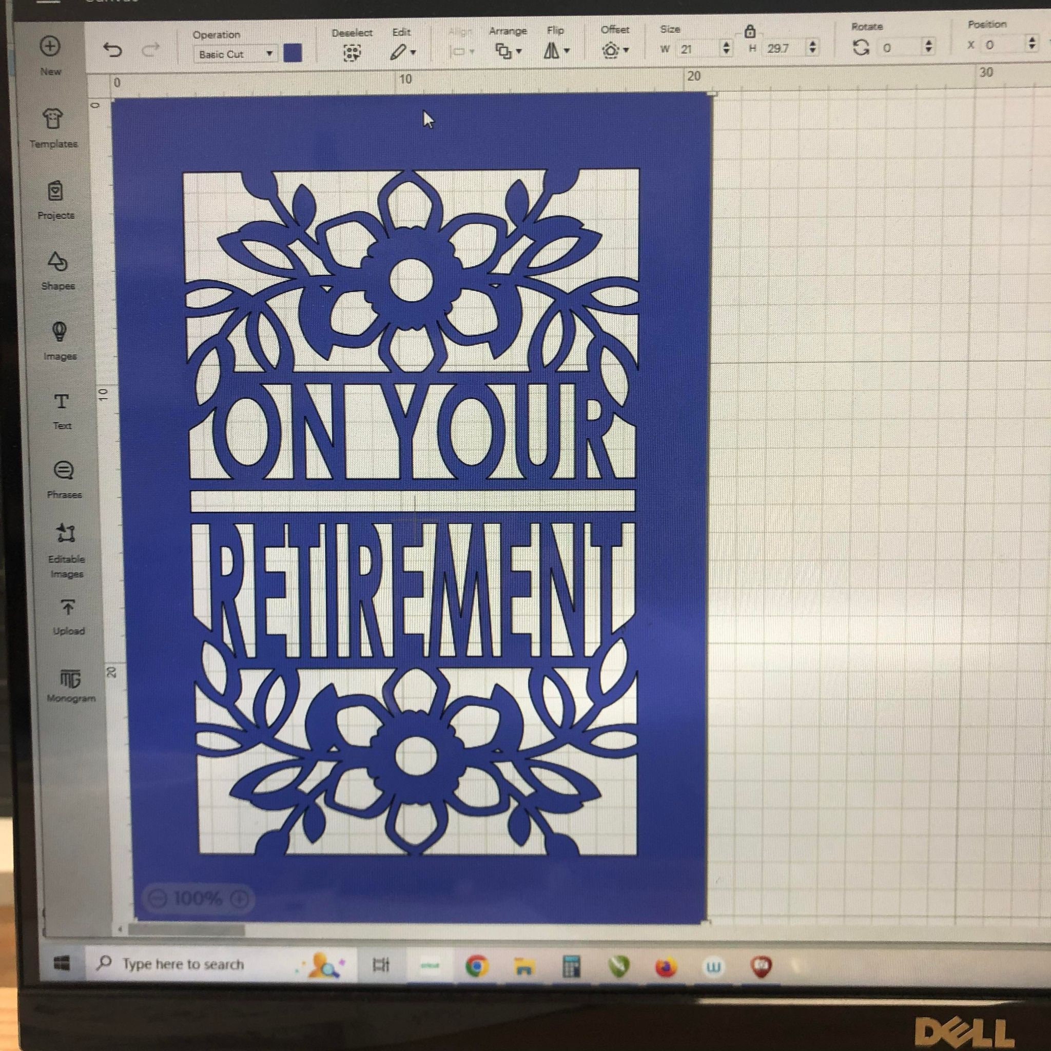 SVG PDF Retirement Card Papercut Template, SVG File for Cricut, Digital ...