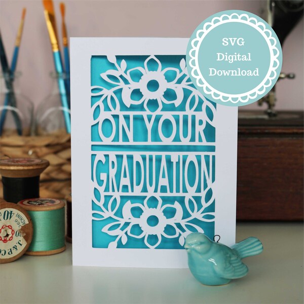 Graduation Card Svg - Etsy