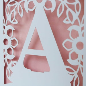 Initial Papercut Template, Monogram A for Cricut or Laser Cutting - Etsy