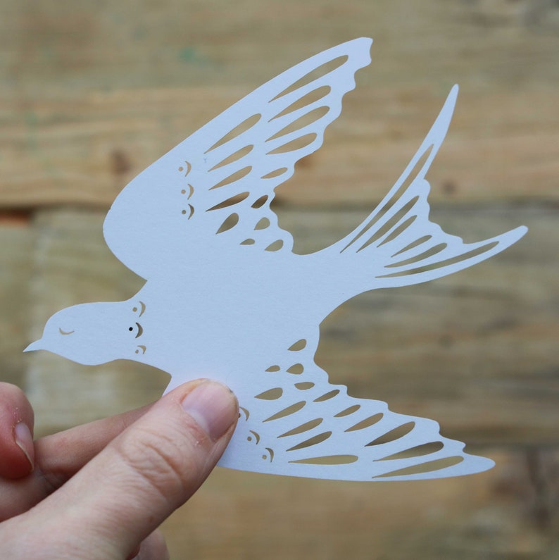 SVG PNG PDF Bird Papercut Digital Download File for Laser - Etsy