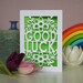 SVG PDF Good Luck Card Papercut Template SVG File for Cricut - Etsy