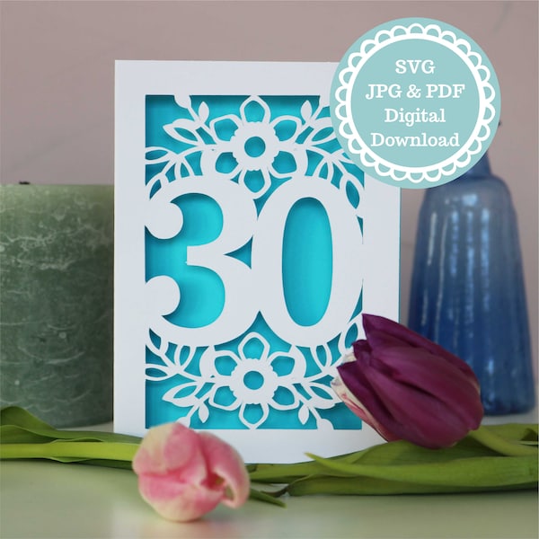 30th Birthday Svg - Etsy