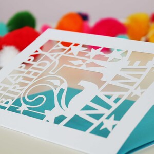 SVG PDF Personalised 21st Birthday Card Papercut Template, Age 21 Card ...