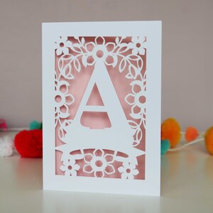 Initial Papercut Template, Monogram A for Cricut or Laser Cutting - Etsy