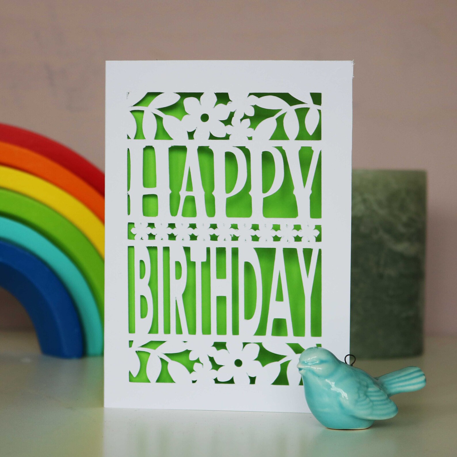 SVG Papercut Birthday Card Happy Birthday Laser Cricut - Etsy