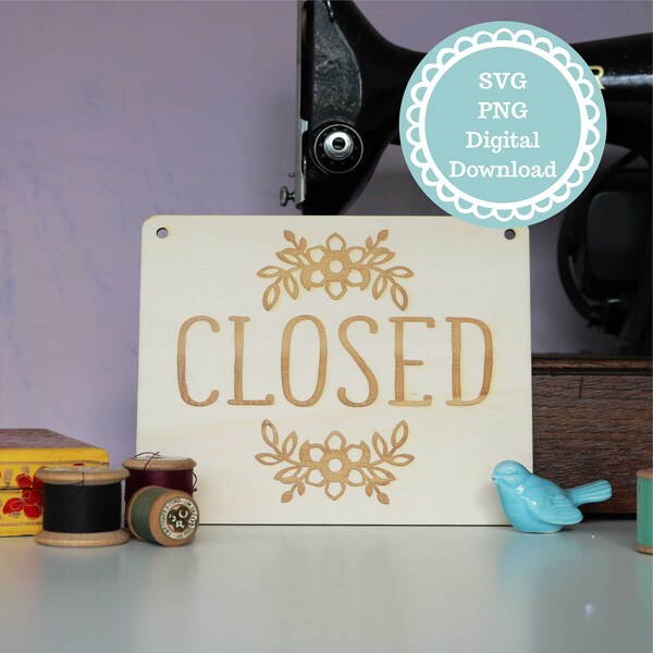 Open Closed Sign Svg - Etsy