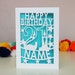 SVG PDF Personalised 21st Birthday Card Papercut Template Age - Etsy