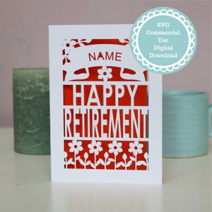 Retirement Card SVG for Cricut Insert Card - Etsy