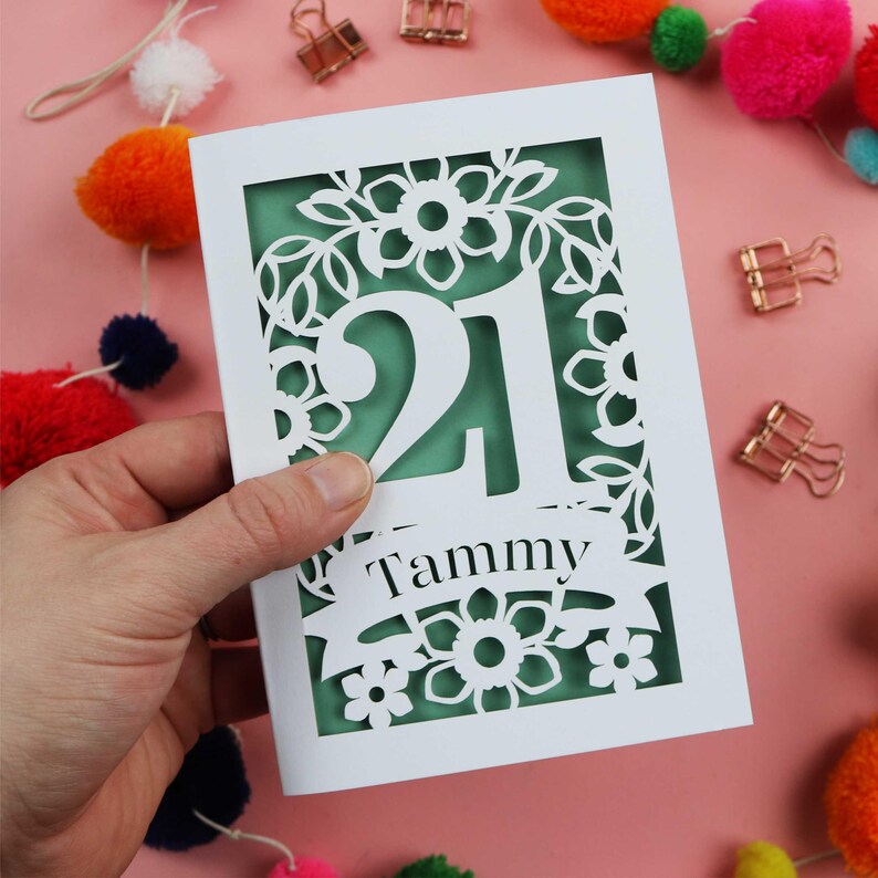 Cricut SVG Files for 21st Birthday Card - Etsy