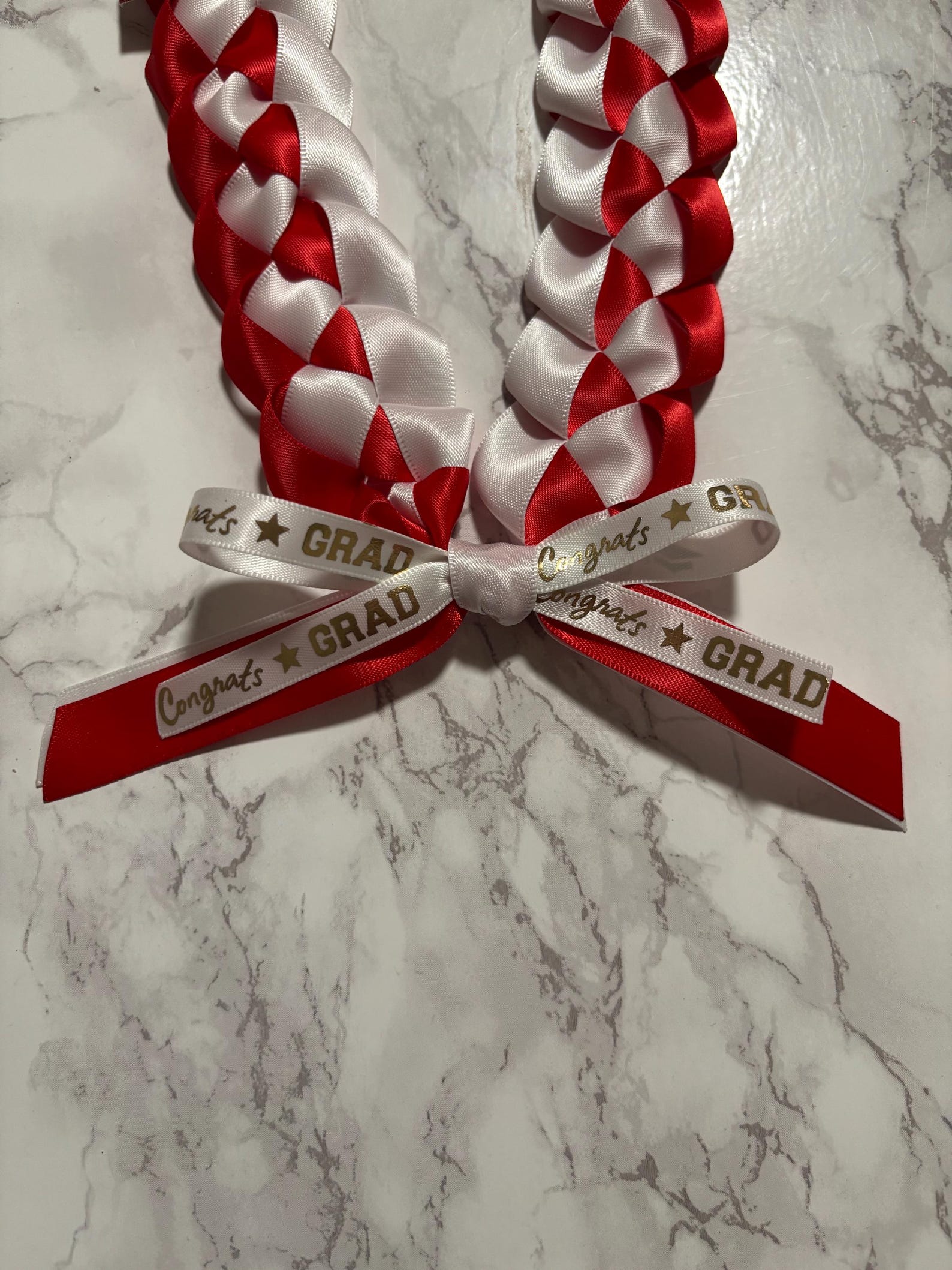 ACCENT COLOR Graduation Lei (single Braid) 5/8th Satin Ribbon Lei ...