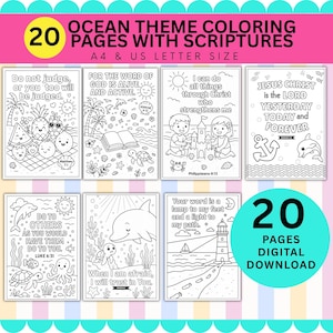 Bible Verse Coloring Pages,summer Coloring Pages,kids Scripture ...