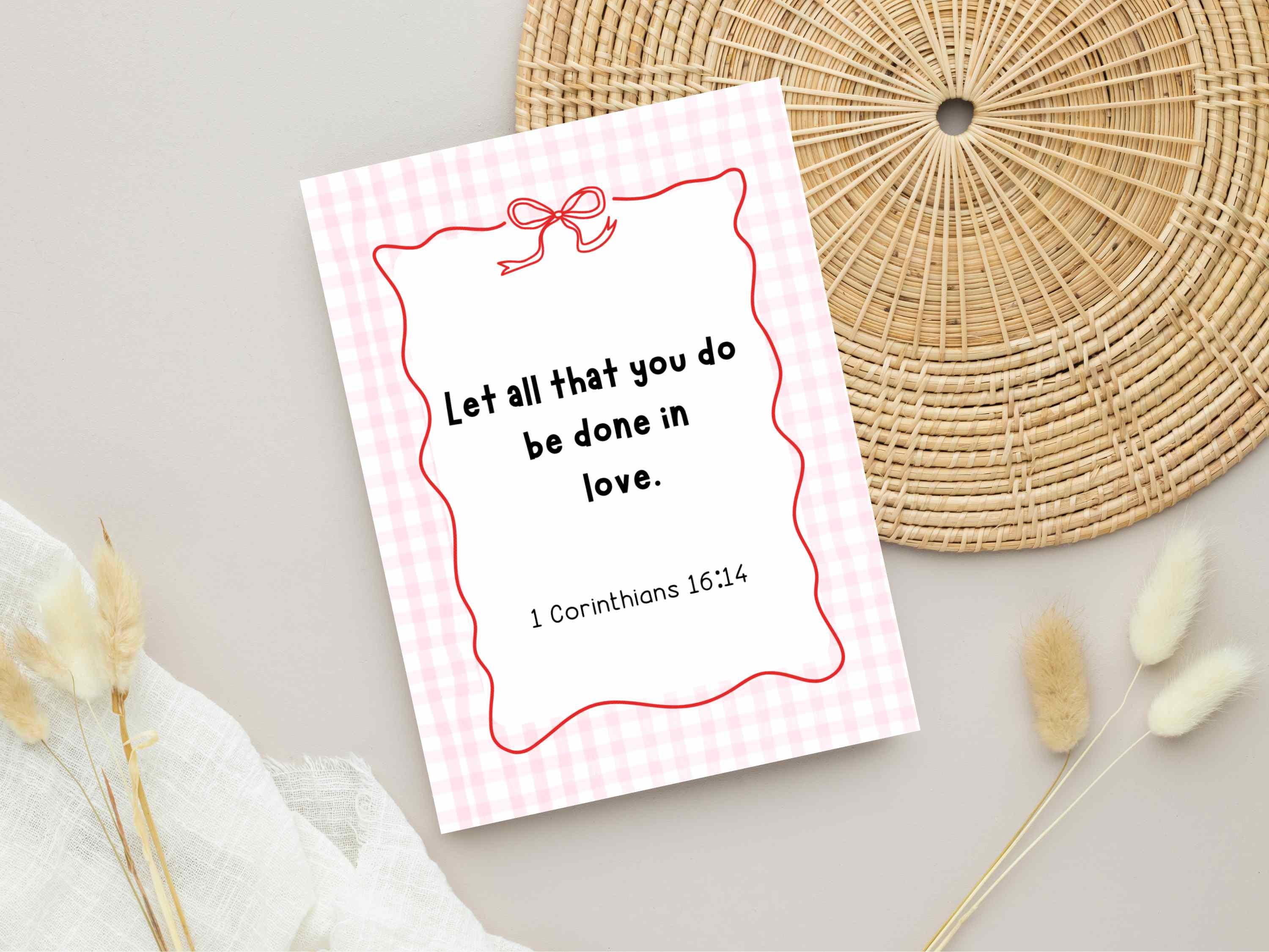 Bible Verse Valentine Cards for Kids, Christian Scripture Valentines ...