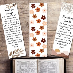 Printable Bookmarks Set of 4,prayer Bookmarks Printable Prayer Journal ...