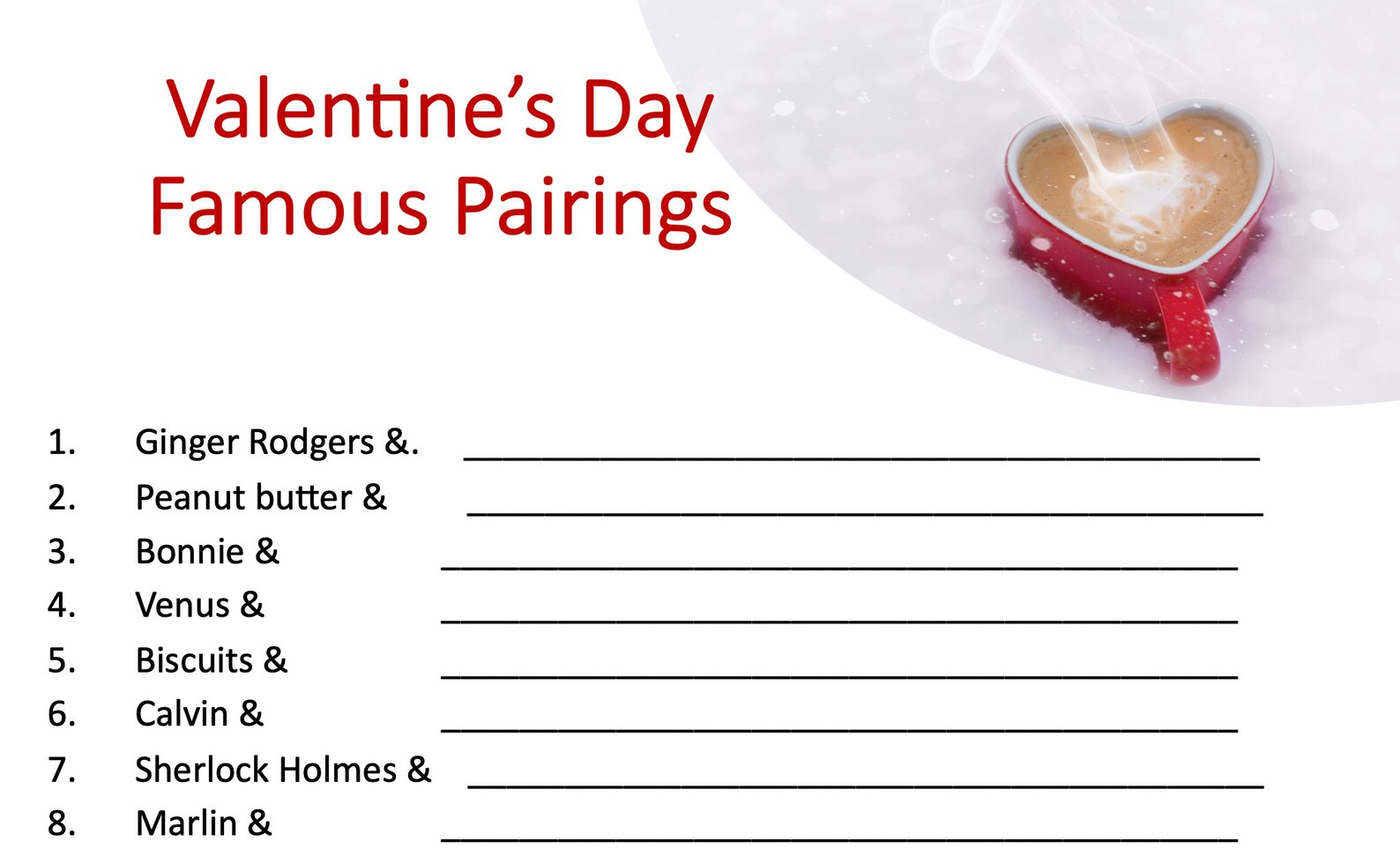 Valentine's Day Game Bundle #1 - Etsy