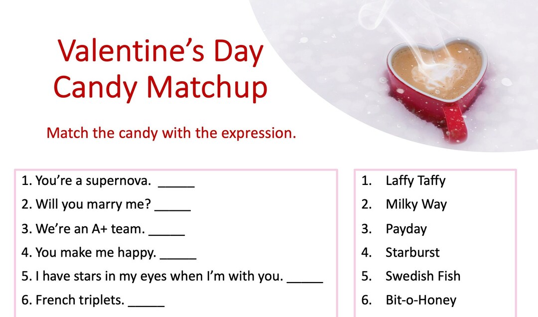 Valentine's Day Game Bundle #1 - Etsy