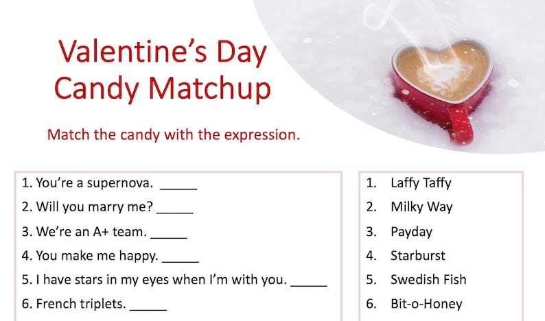 Valentine's Day Game Bundle #1 - Etsy