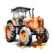 Watercolor Classic Tractor Art Prints - Set of 6, Modern Farm Equipment ...