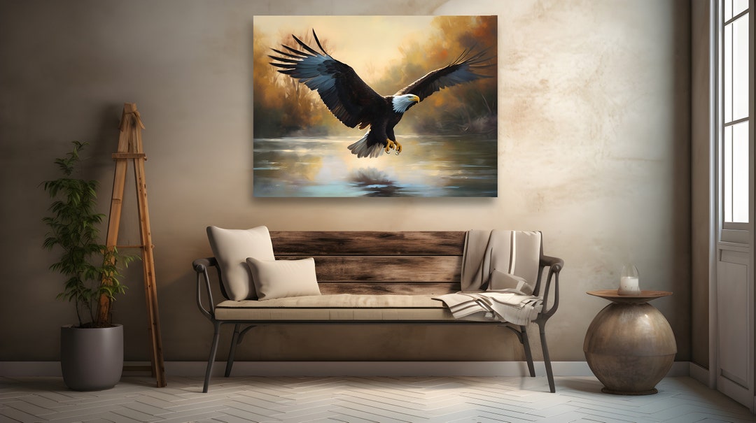Canvas Wall Art, Animal Print, Extra Large Wall Art, Oil Painting Style ...