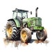 Watercolor Classic Tractor Art Prints - Set of 6, Modern Farm Equipment ...