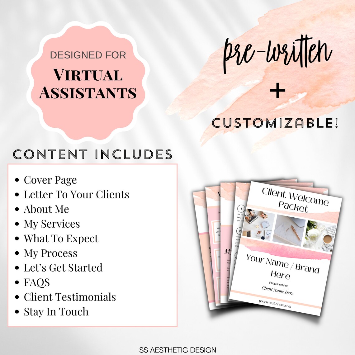 Virtual Assistant Client Welcome Packet | Client Welcome Packet ...