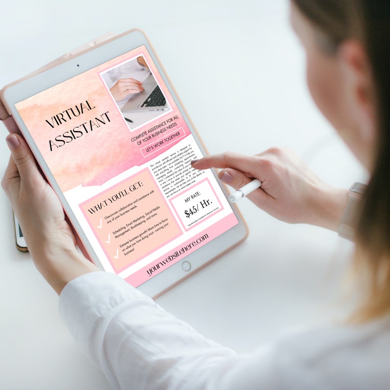 Price List Template Virtual Assistant | Services and Pricing Guide ...