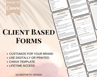 Client Based Business Forms | Virtual Assistant Templates | Client ...
