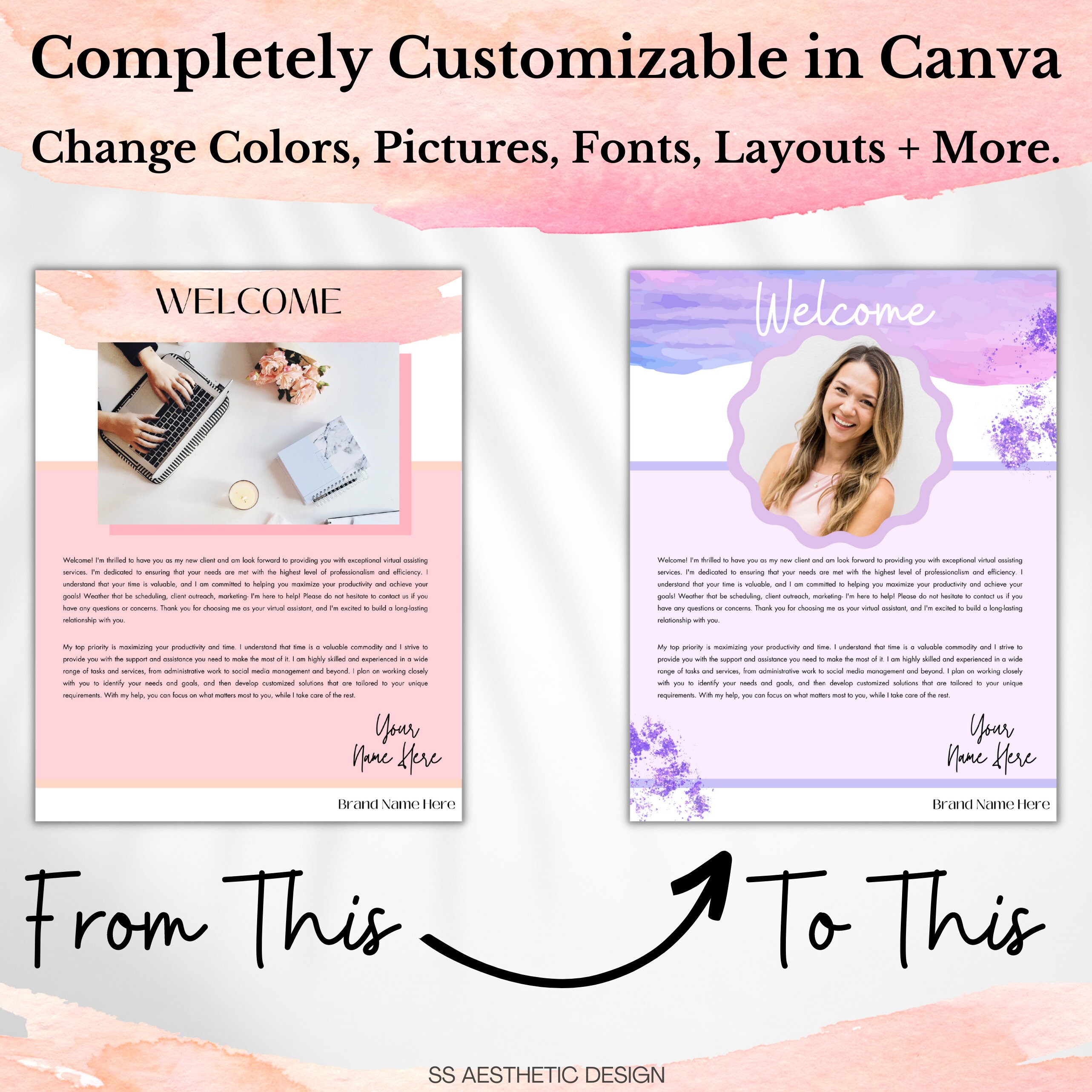 Virtual Assistant Client Welcome Packet | Client Welcome Packet ...