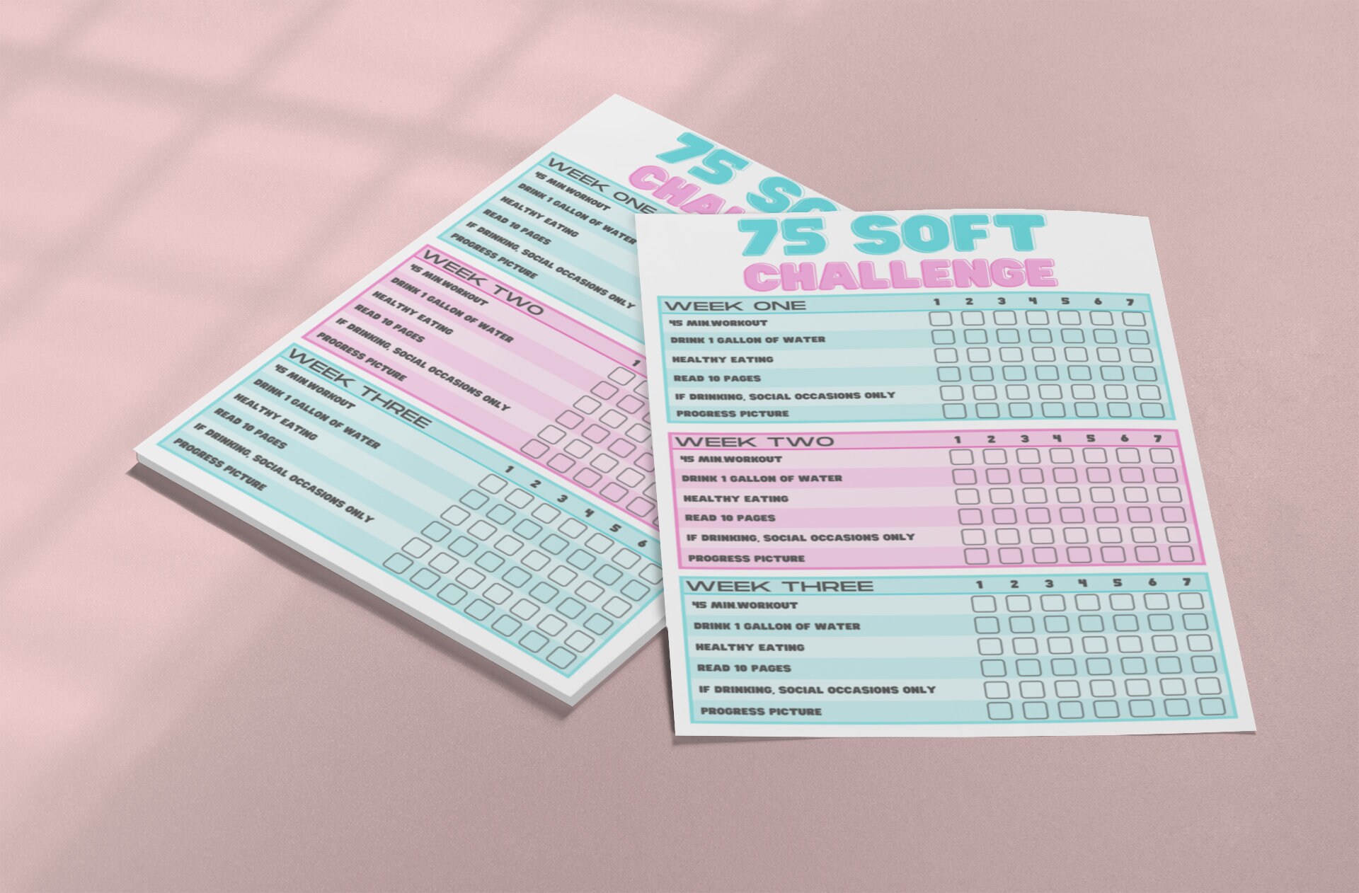 75 Soft Challenge Tracker | 75 Soft Challenge | 75 Soft Challenge ...