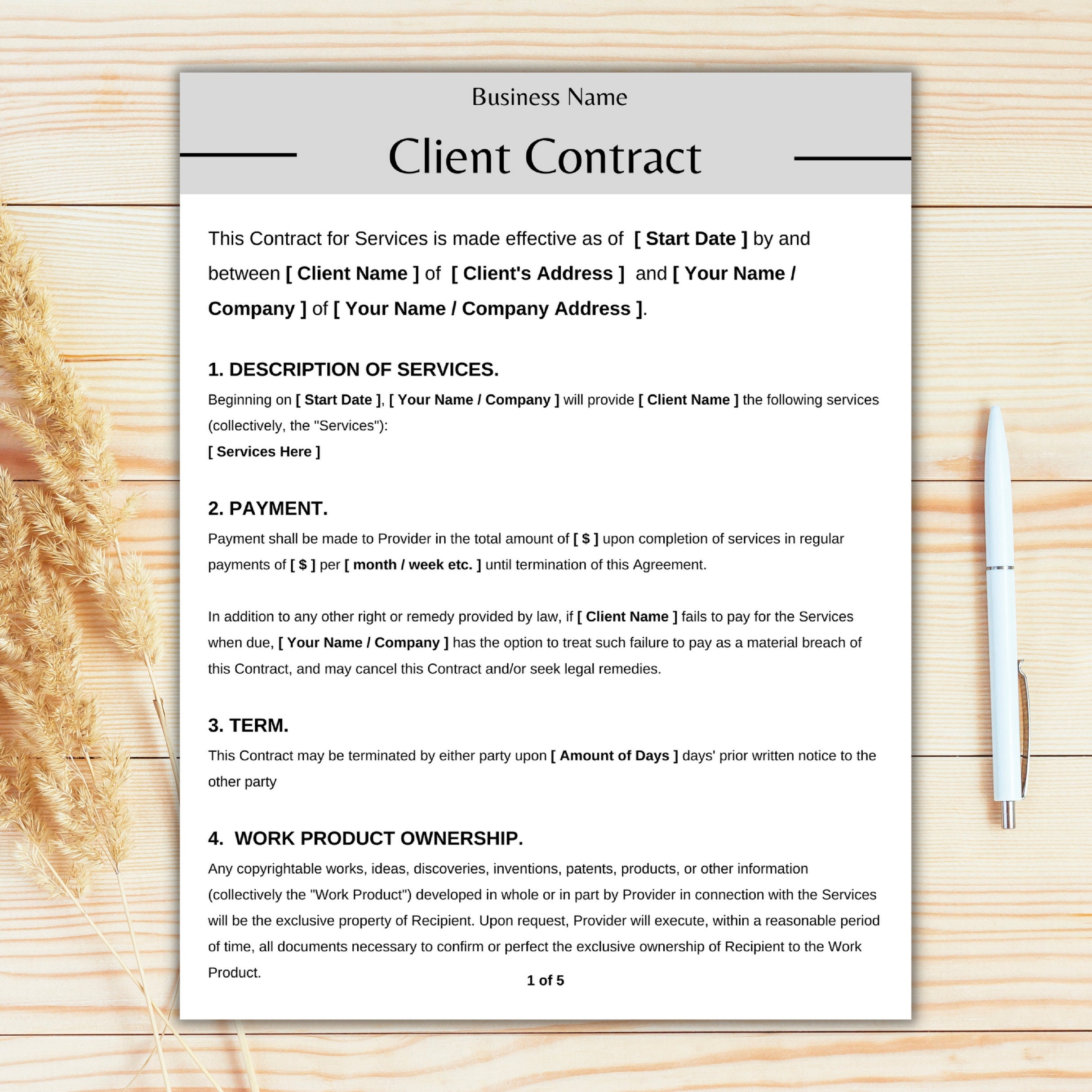 Client Based Business Forms Virtual Assistant Templates Client Intake ...