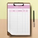 Editable Sign in Sheet, Instant Download, Sign in Sheet, Canva Template ...
