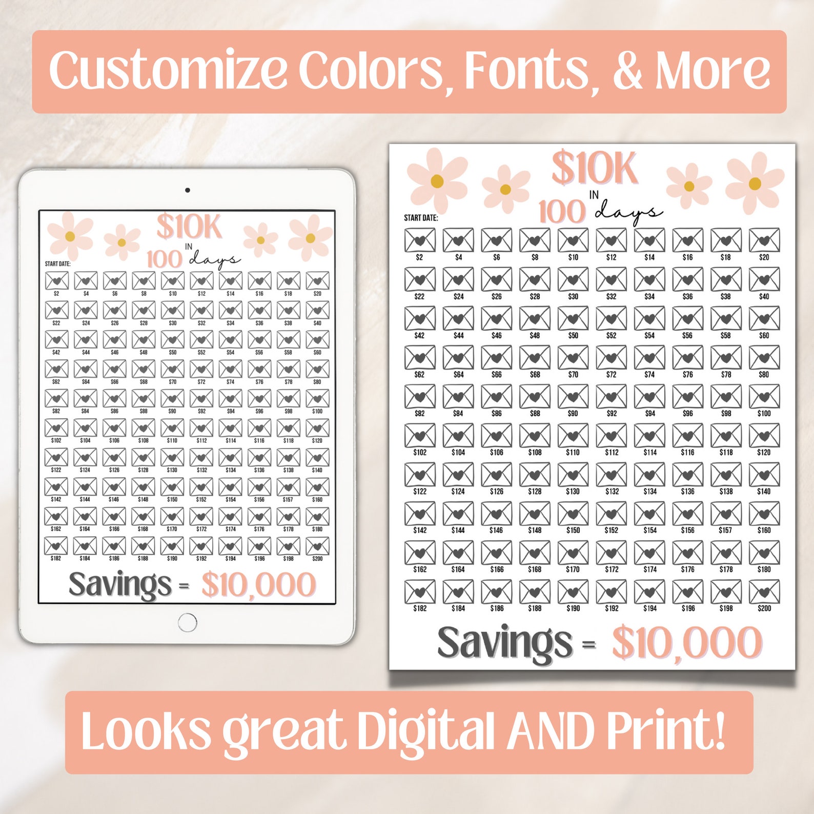 10K Savings Challenge Saving Challenge 10K Challenge Saving Challenge ...