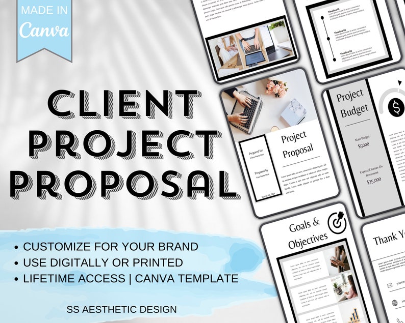 Project Proposal Template Project Management Virtual Assistant Social ...