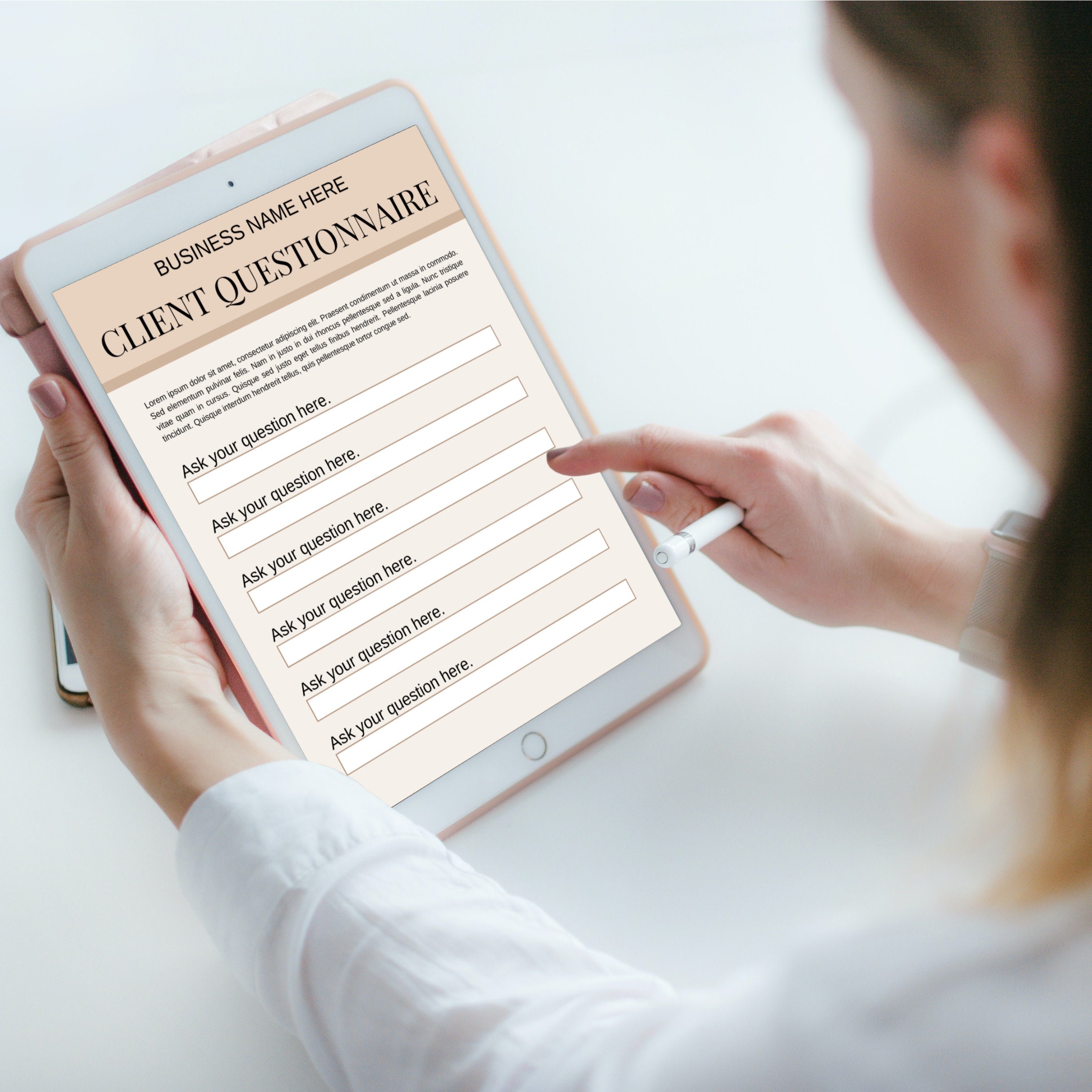 New Client Questionnaire Template Social Media Manager Virtual ...