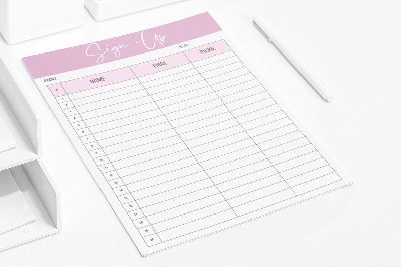 Editable Sign up Sheet. Sign up Sheet Template. Event Sign Up. Canva ...