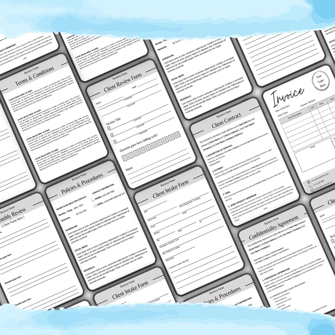 Client Based Business Forms | Virtual Assistant Templates | Client ...