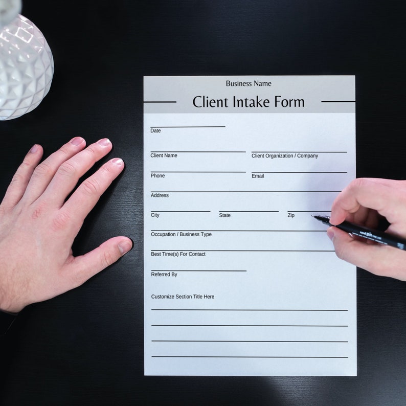 Client Based Business Forms | Virtual Assistant Templates | Client ...