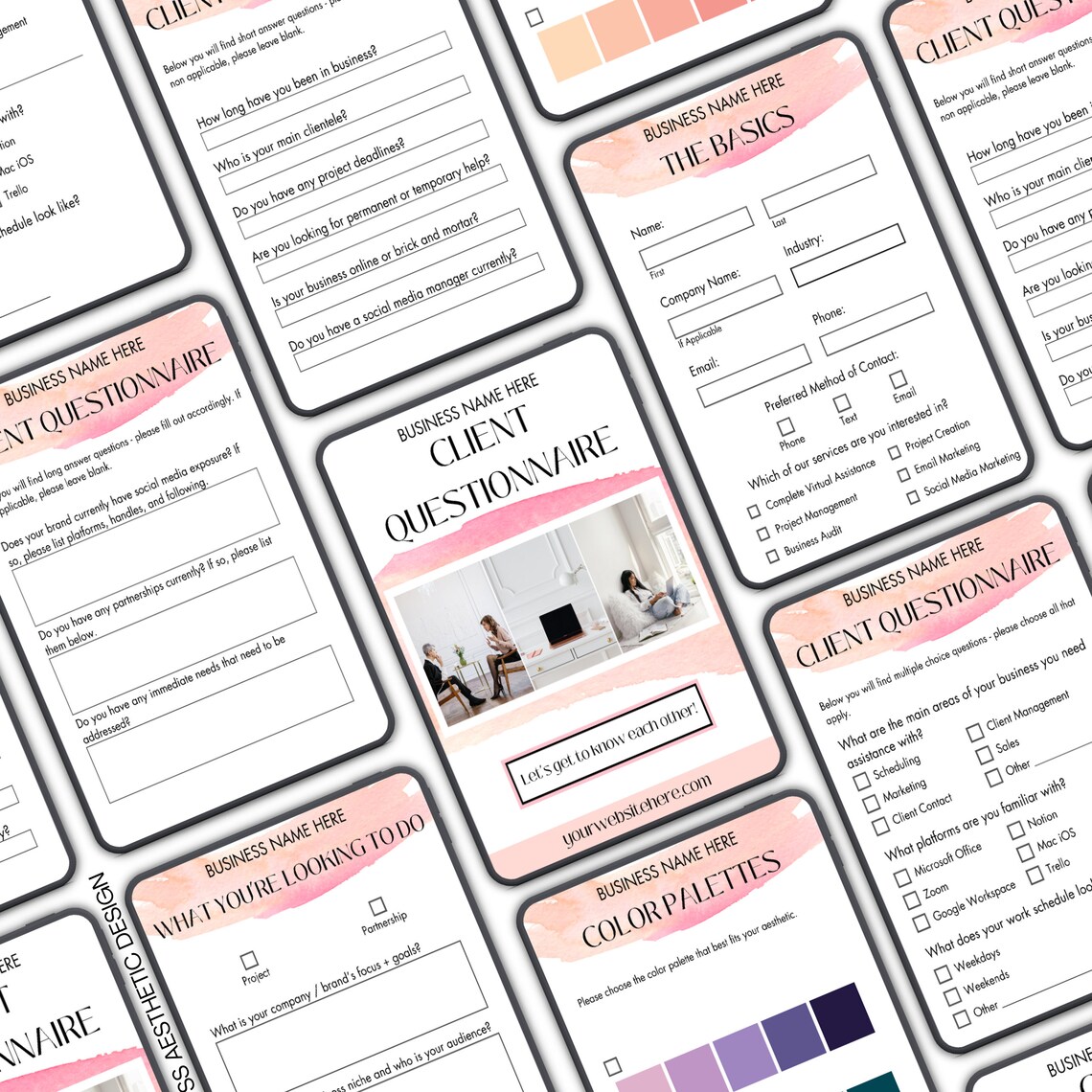 Client Questionnaire for Virtual Assistants New Client - Etsy