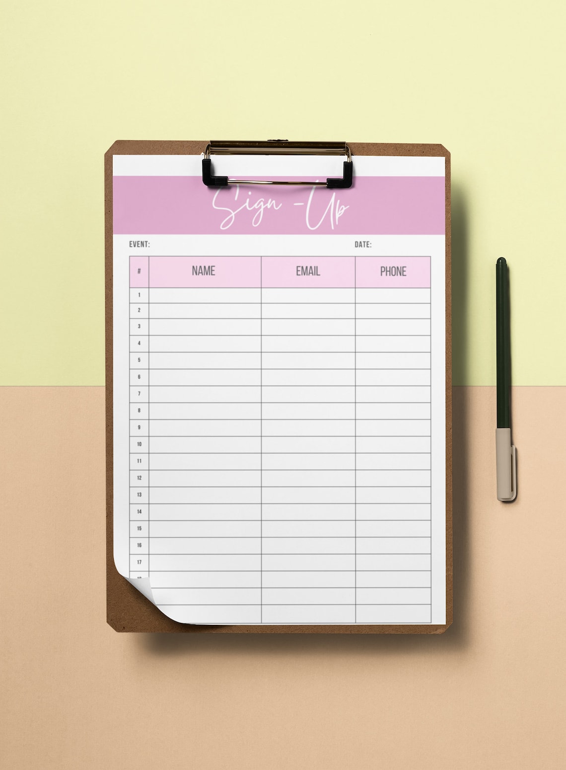 Editable Sign up Sheet. Sign up Sheet Template. Event Sign Up. Canva ...