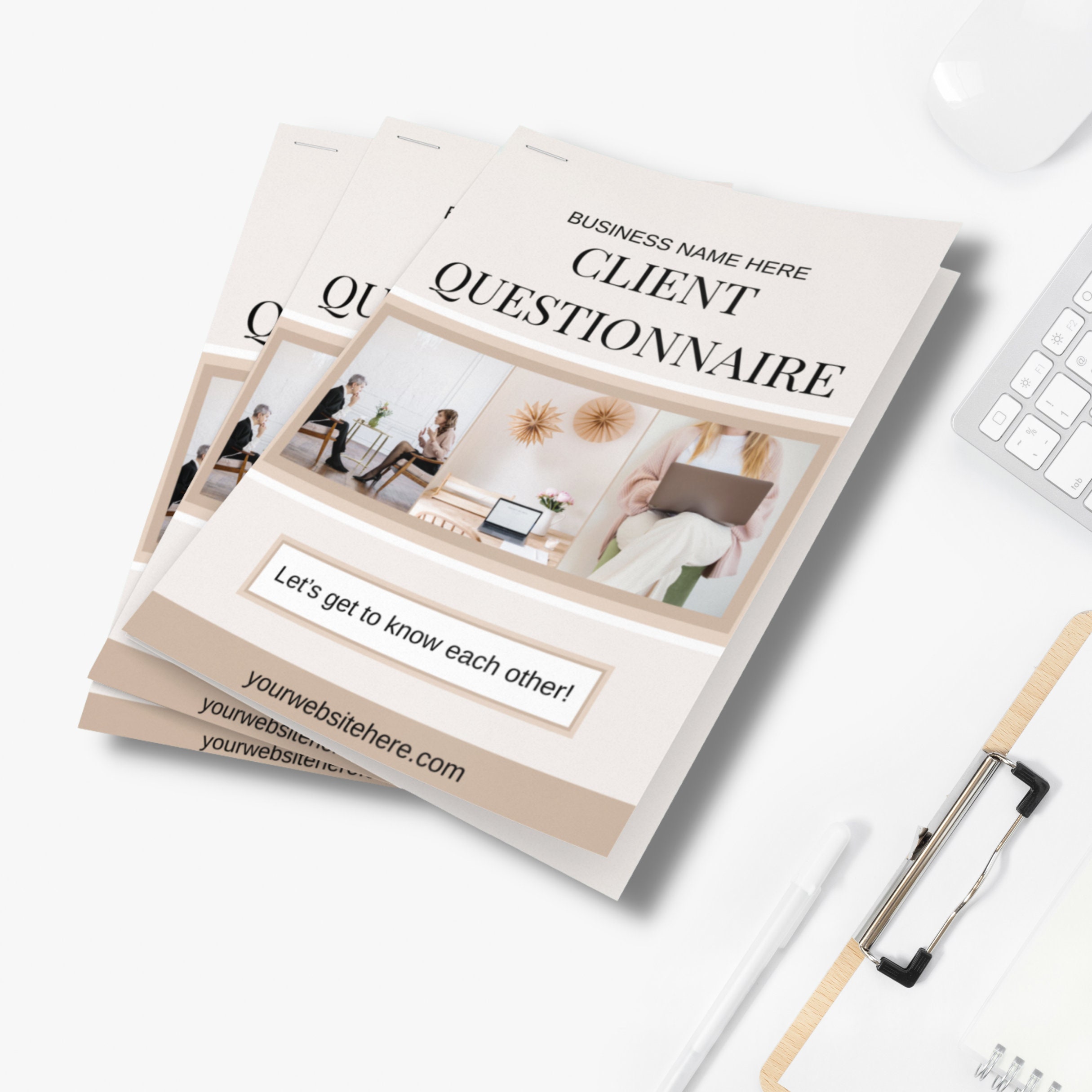 New Client Questionnaire Template Social Media Manager Virtual ...