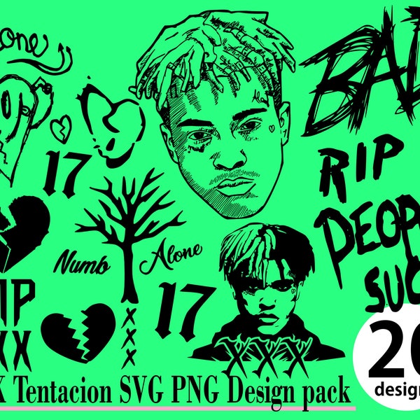 Xxxtentacion Silhouette Svg - Etsy