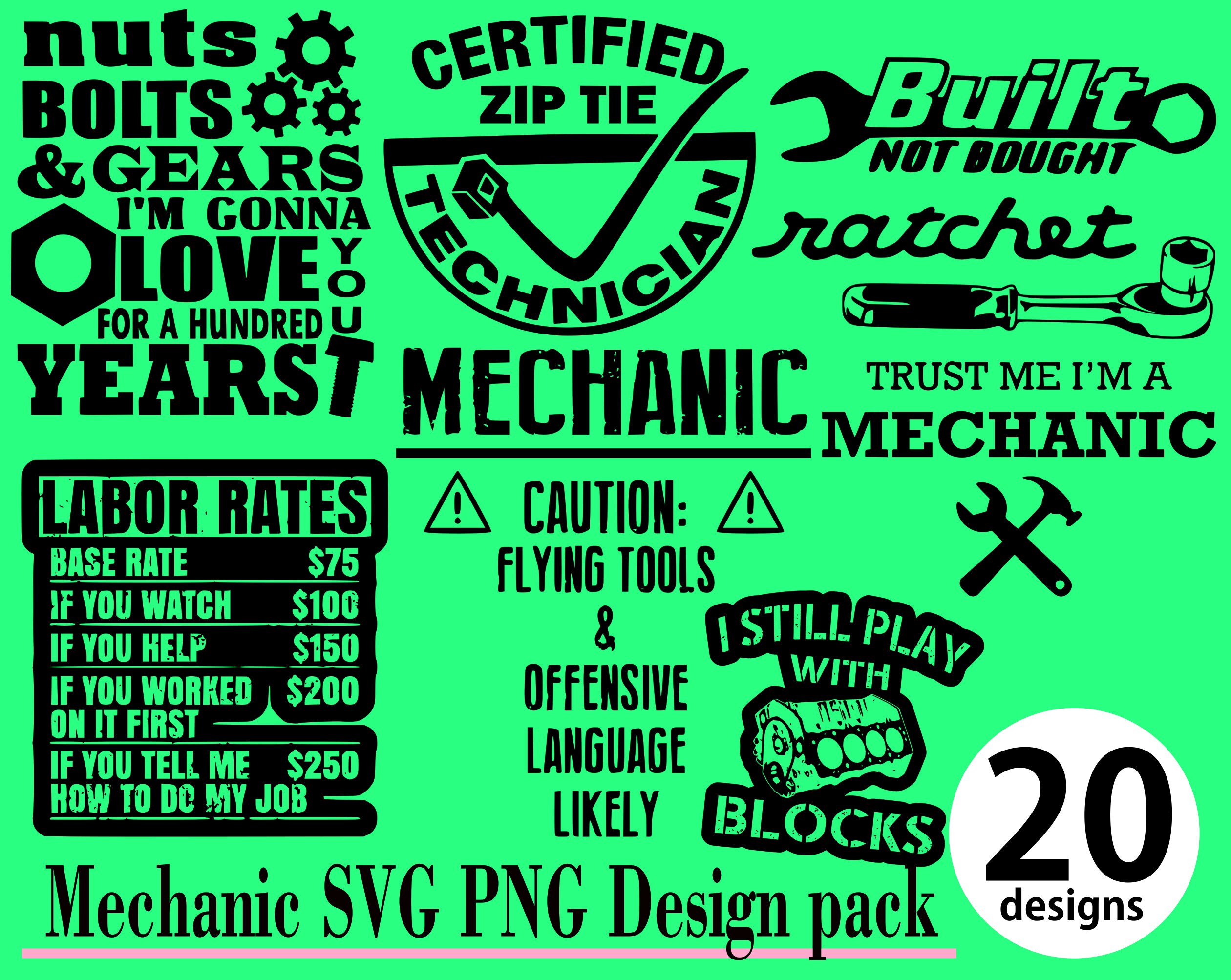 Mechanic SVG PNG 20 Design Pack Drift Honda Nissan Impreza Beemer JDM ...